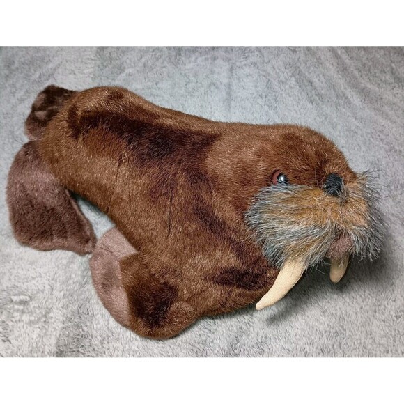 Seaworld | Toys | Rare Realistic Sea World Walrus 4 Brown Plush Toy ...